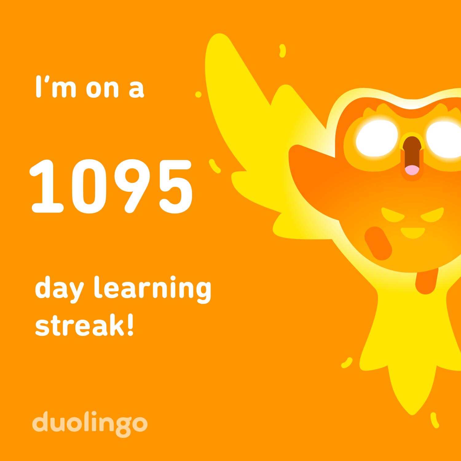 Three Years Duolingo Strong! – Stylish 🍒